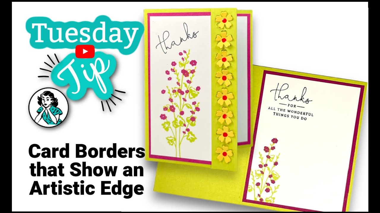 Border Design Ideas: Give Your Handmade Cards An Artistic Edge - YouTube