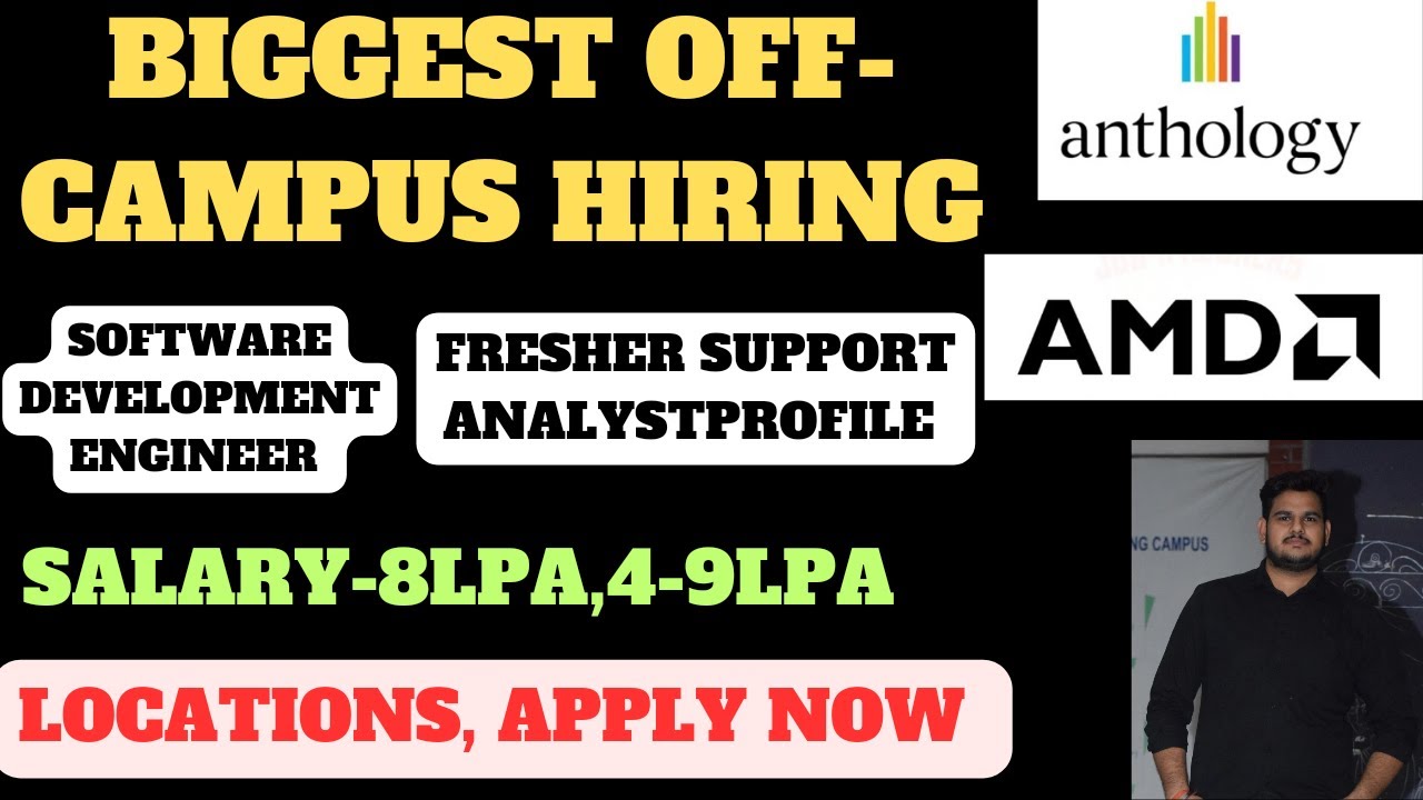 BIGGEST OFF CAMPUS HIRING 2024-25 |AMD & ANTHOLOGY HIRING FRESHER ...