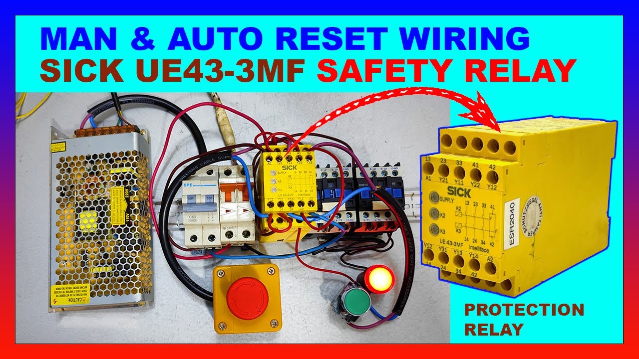 Safety Relay Wiring Method with Emergency Push Button (Manual and Auto ...