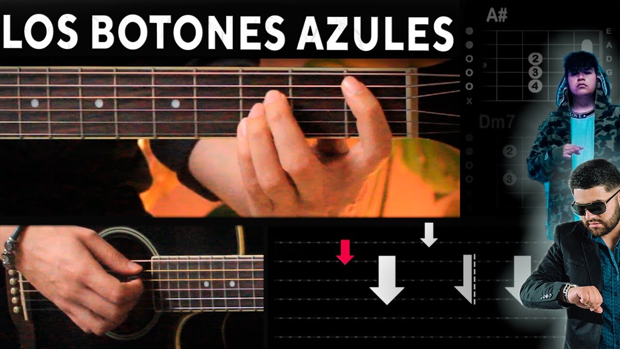 Los Botones Azules - Junior H ft. Luis R Conriquez GUITARRA Tutorial ...