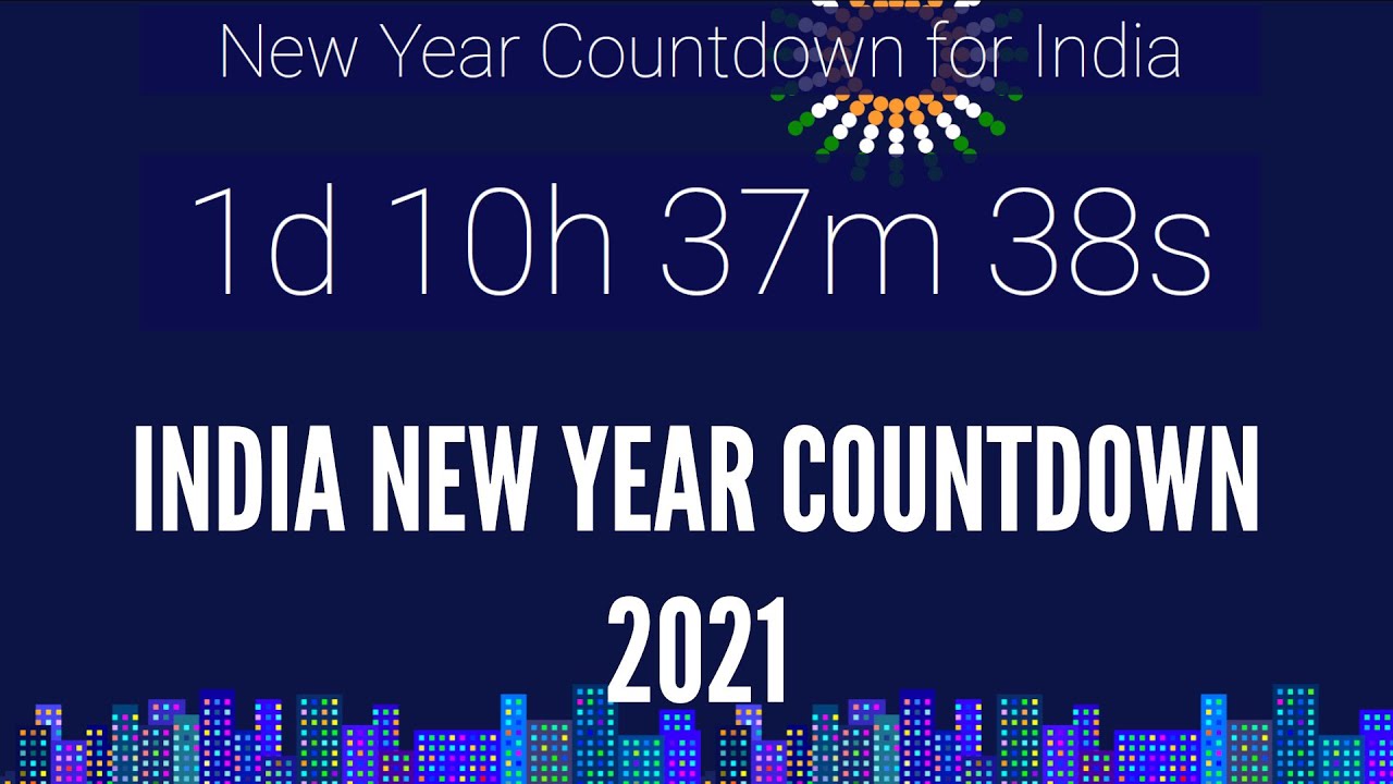 INDIA NEW YEAR COUNTDOWN 2021भारत के लिए नए साल की उलटी गिनती HYDERABAD ...