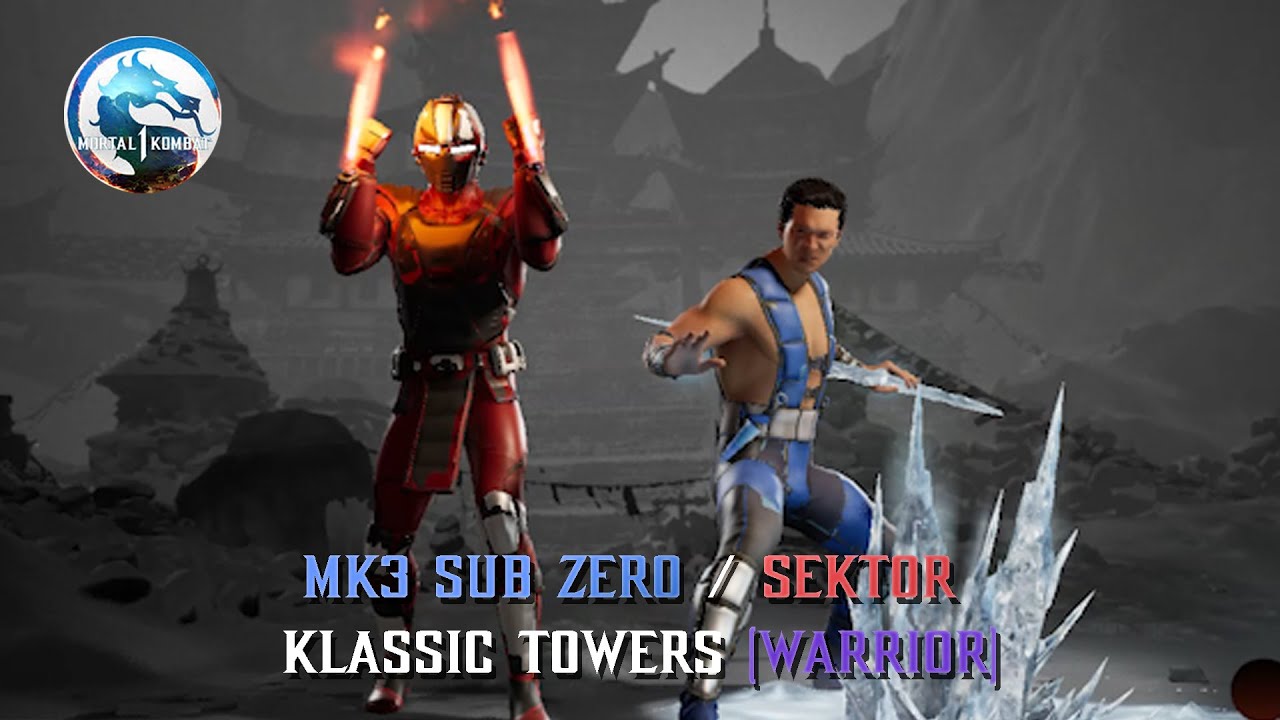 Mortal Kombat 1 - MK3 Sub Zero / Sektor VS Klassic Towers (Warrior ...
