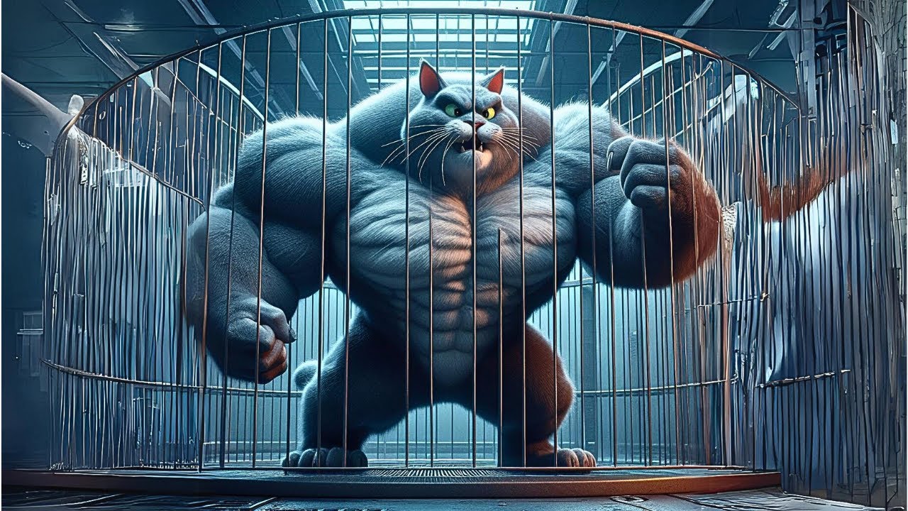 Cat Transforms into Enormous Monster - YouTube