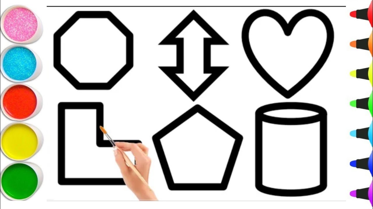 shapes for kids,colors for kids,kids drawing shape,colors,learn colors ...