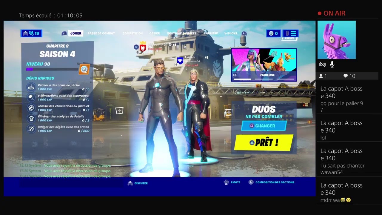 Défis pêcher le poisson guerrier - YouTube