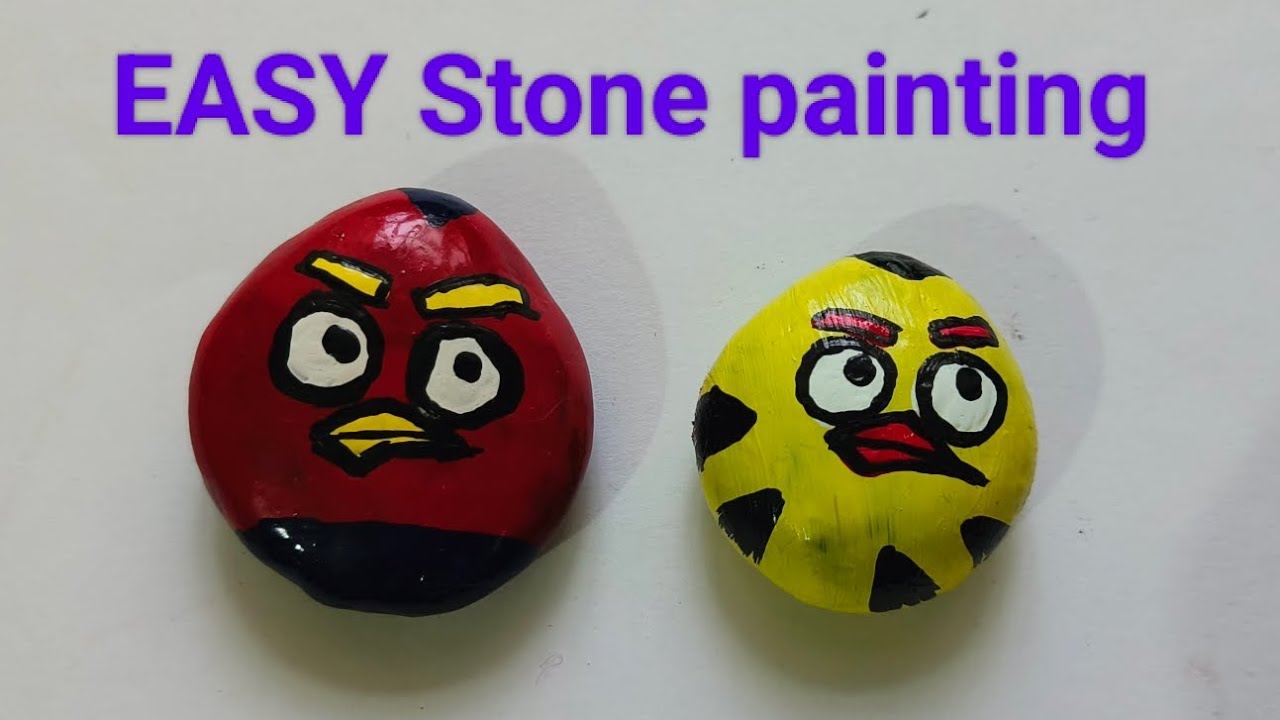 stone Art || easy stone painting || easy stone Art ideas || best rock ...