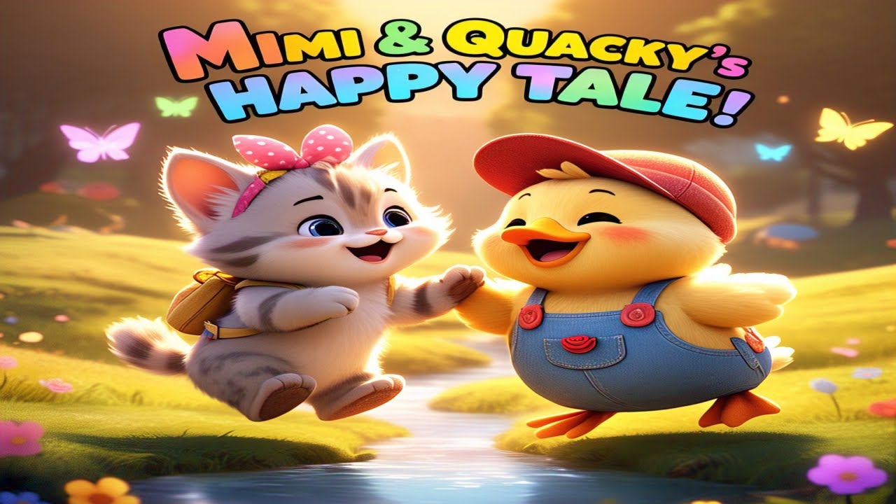 Mimi & Quacky's Happy Tale 🐱🦆 | Fun Kids Dance & Nursery Rhyme ...