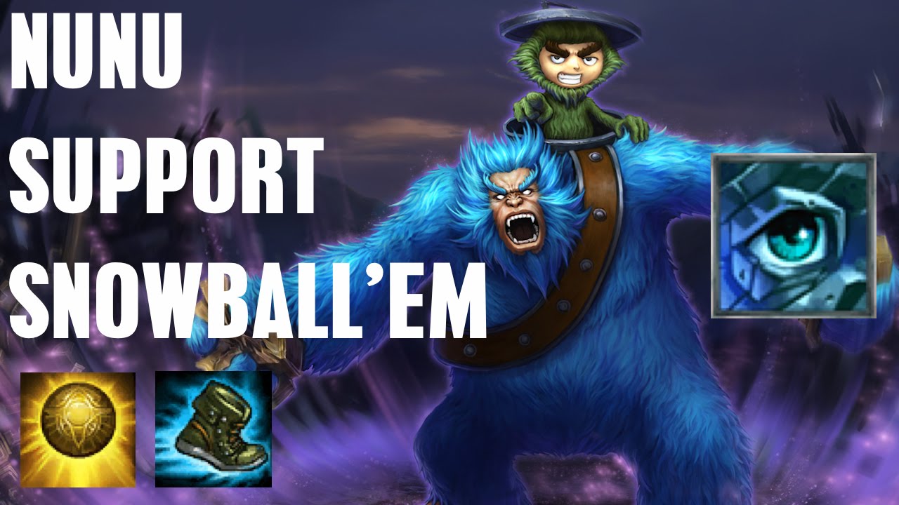 NUNU SUPPORT SNOWBALL TO FACE - League of Legends Season 5 - YouTube