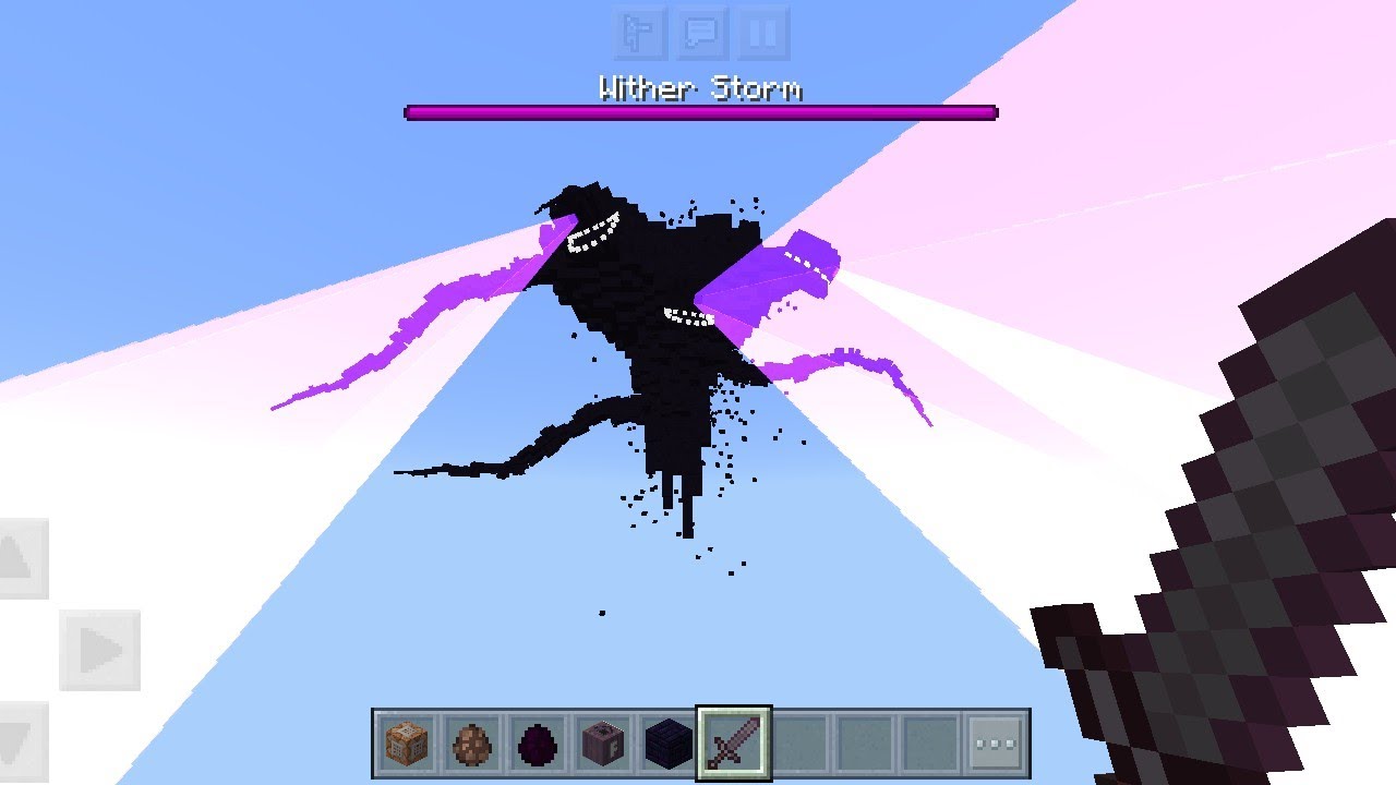 Wither storm mod replica MC story mode en Minecraft bedrock - YouTube