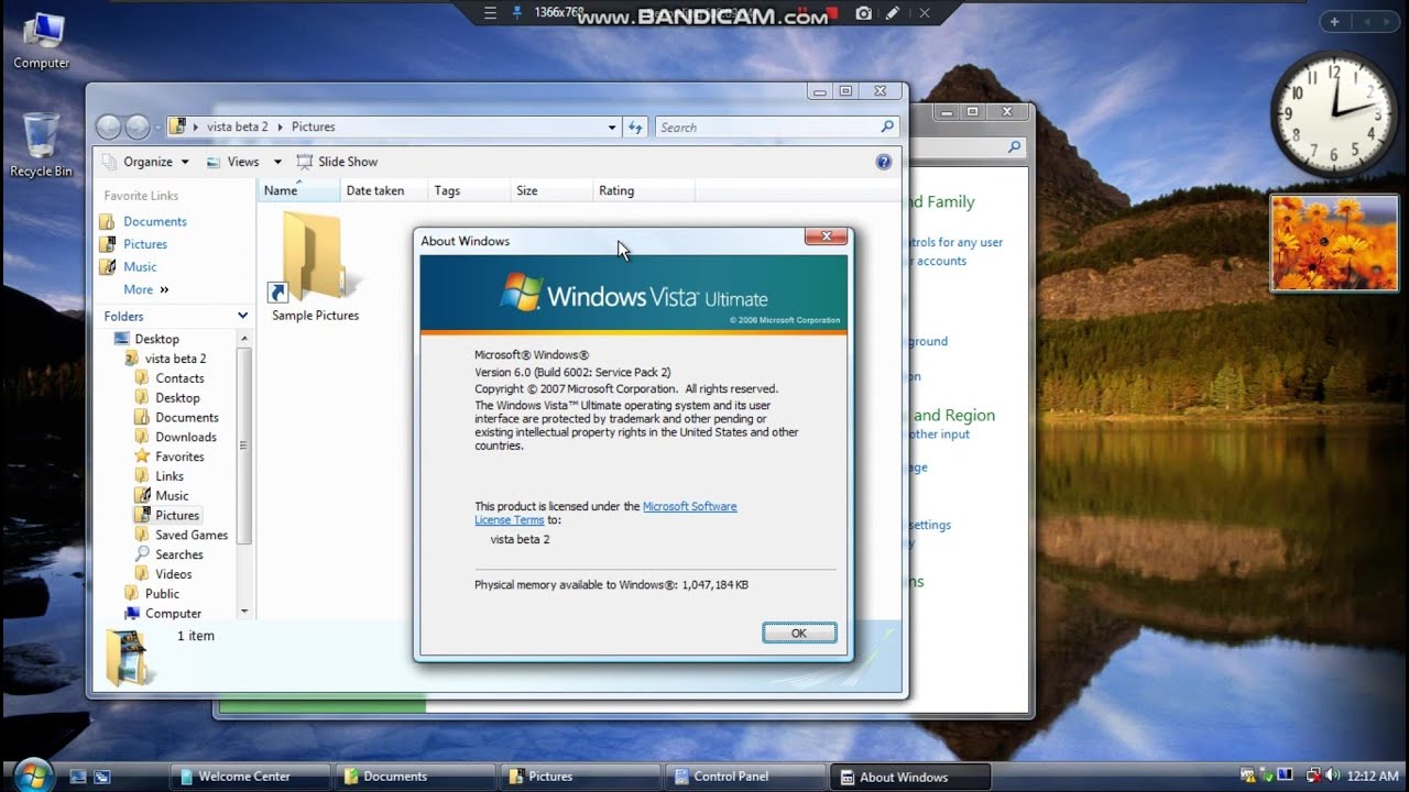 Windows Vista (TM) Beta 2 Review (Custom OS/Mod) - YouTube