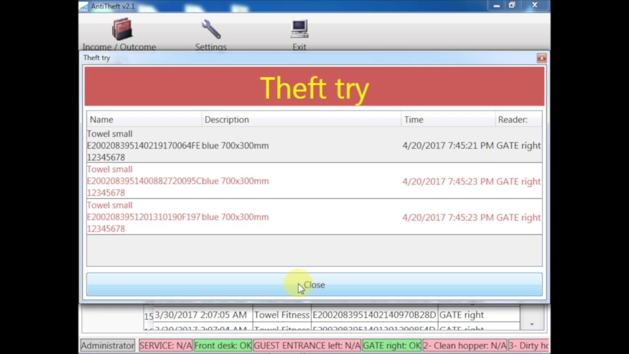 Brief Overview RFID Inventory Anti-Theft Software - YouTube