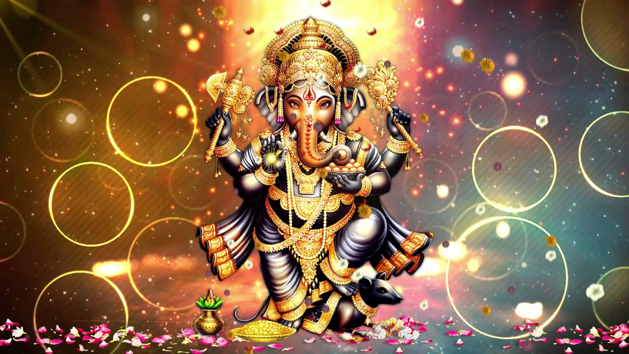 Free Ganesh Background Animated Video HD,Free Ganesh Background Video ...
