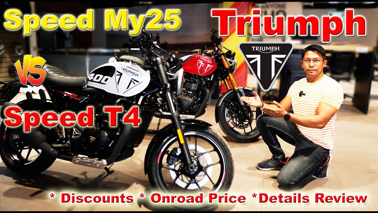 Triumph Speed 400 My25 vs All new Speed T4, Details Comparison Review ...