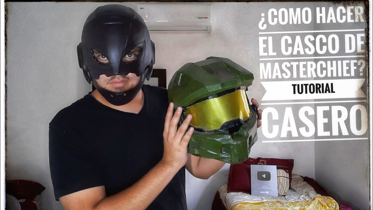 Como hacer el casco de master chief halo 4| casco de Halo parte 2 - YouTube
