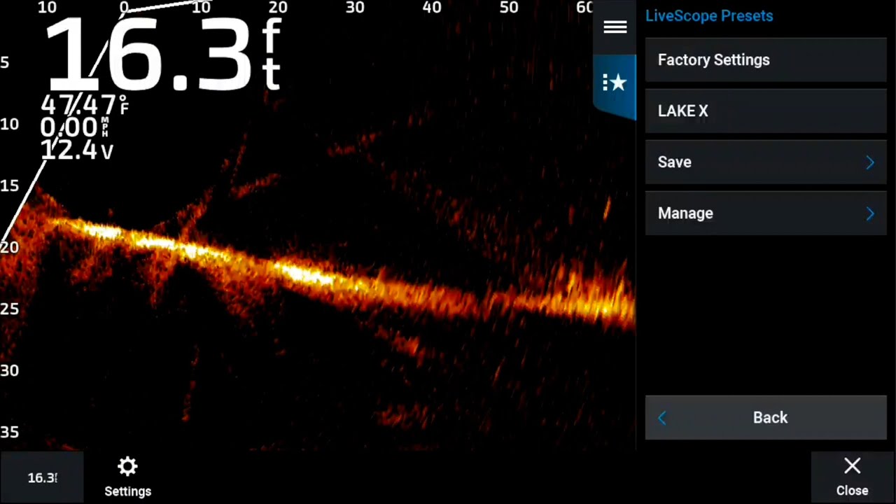 Garmin Livescope: How To Store Livescope Settings For Each Lake You ...