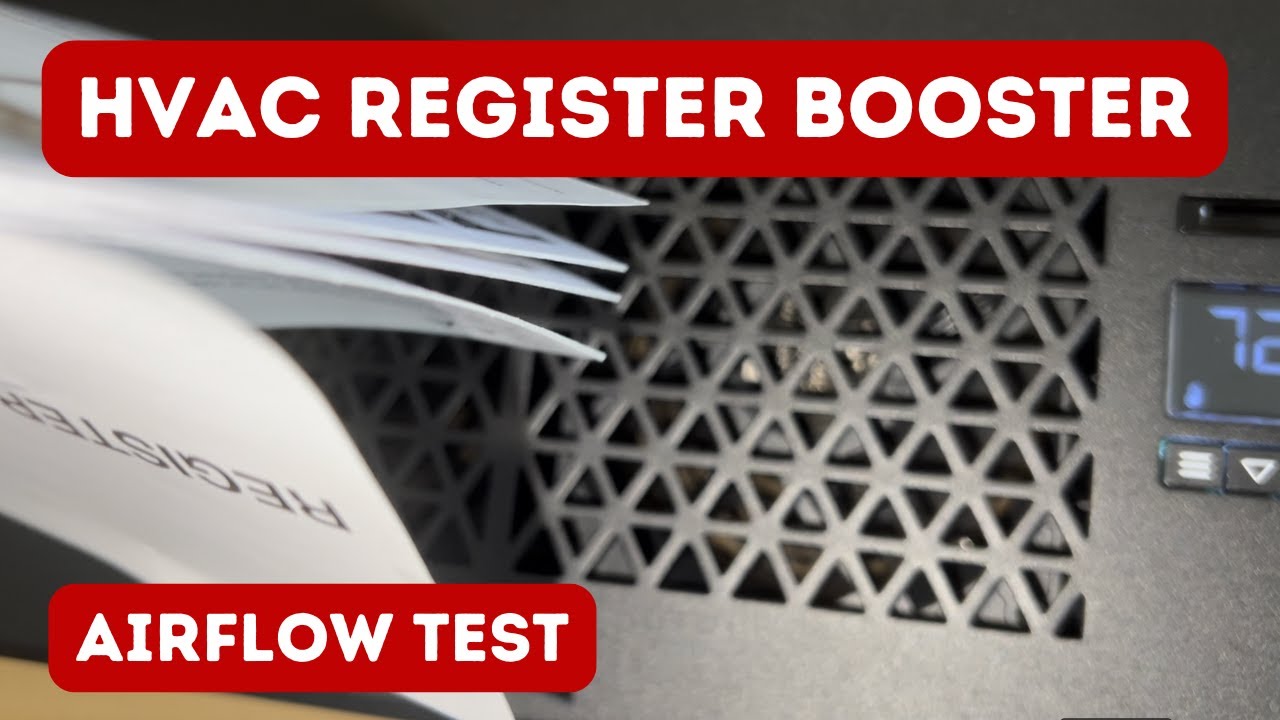 HVAC Register BOOSTER Fan - More Efficient System, Less Energy ...