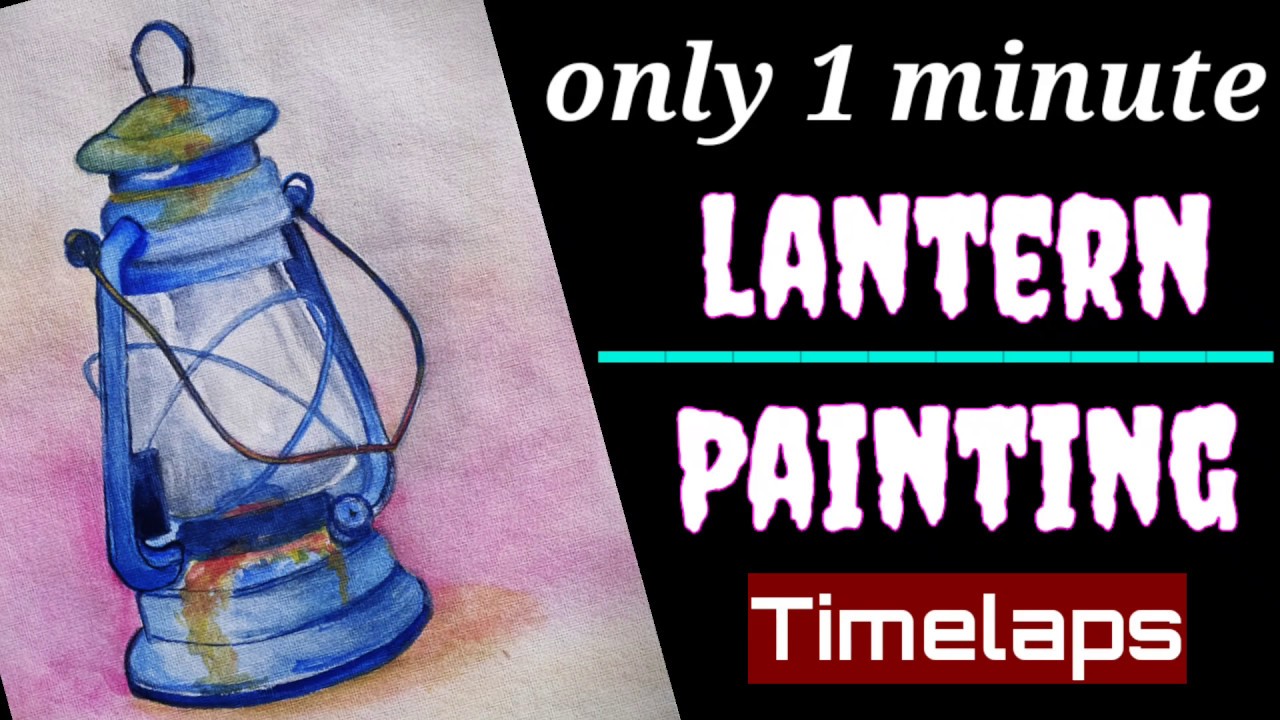 lantern painting | How to draw lantern | lantern painting tutorial ...