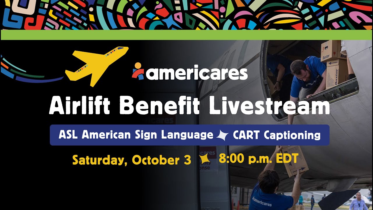 #Airlift2020 Americares Airlift Benefit Livestream with ASL American ...