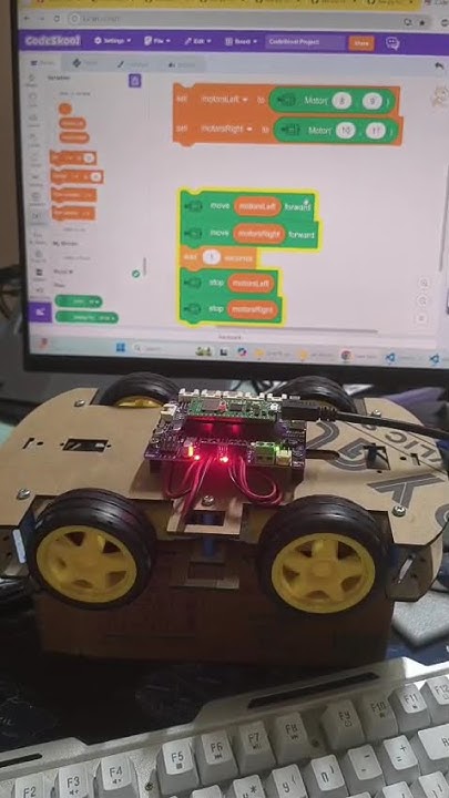Robotics Car with Pico2W using CodeSkool Scratch - YouTube