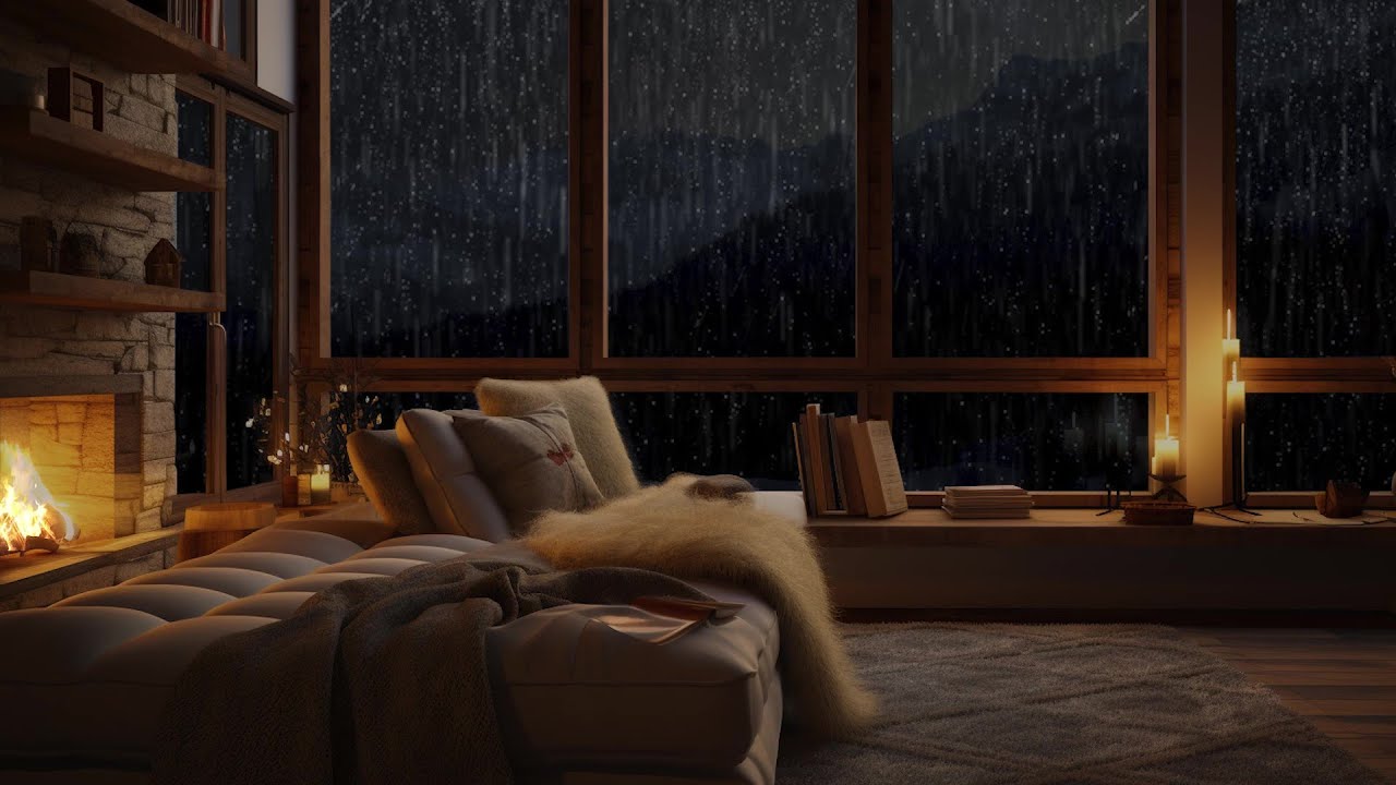 Tranquil Atmosphere with Soothing Rain and Thunder Sounds | Cozy ...