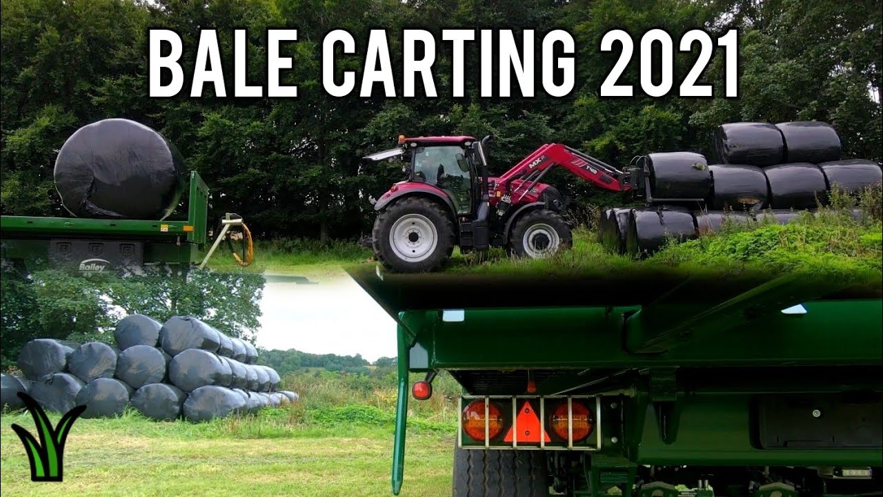 Silage 2021 ~ Carting Bales ~ 4k - YouTube
