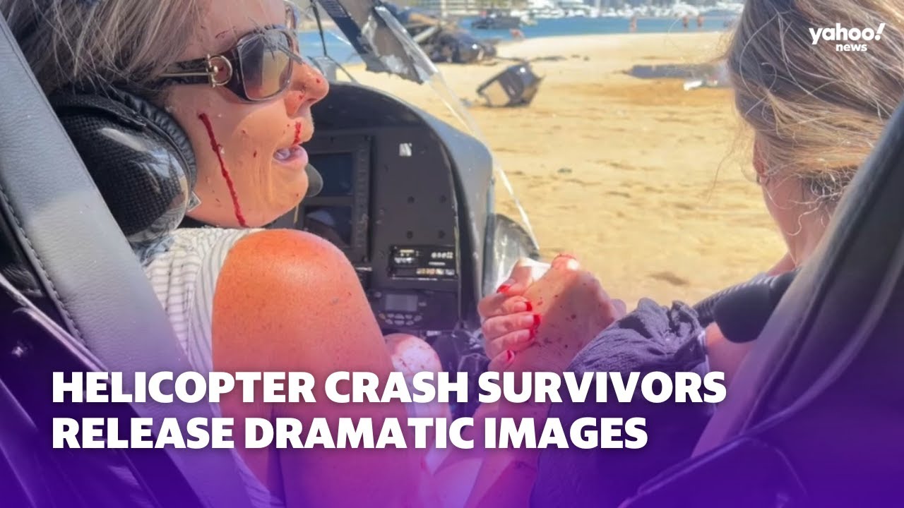 Helicopter crash survivors reveal dramatic images after the collision ...