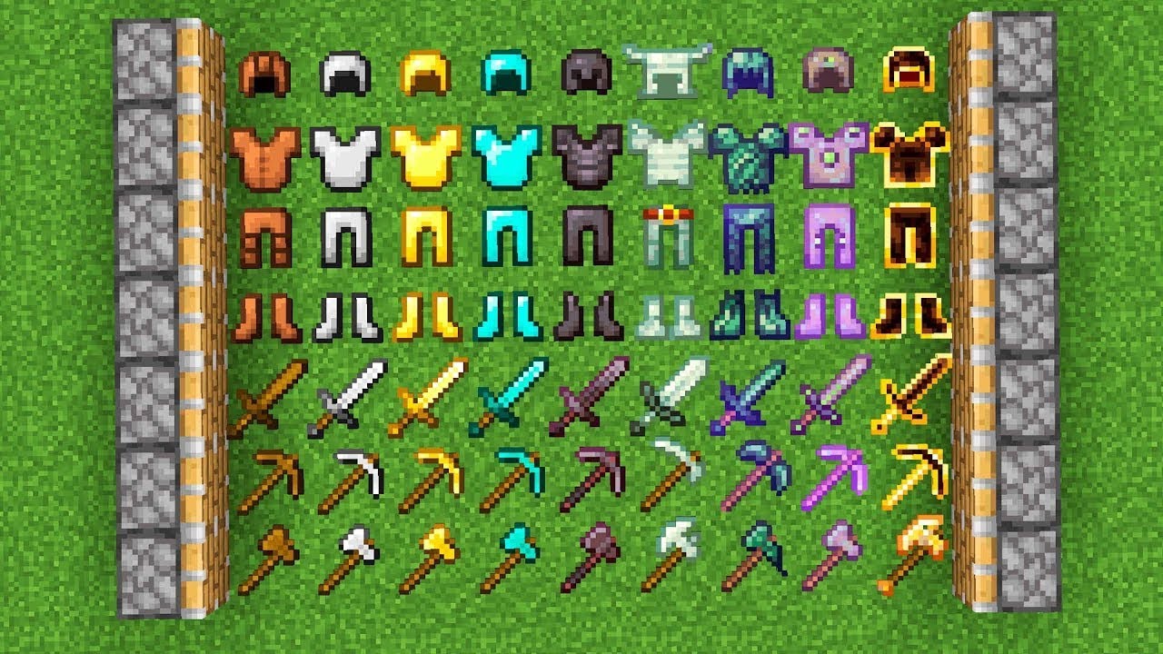 all minecraft tools combined = ??? - YouTube