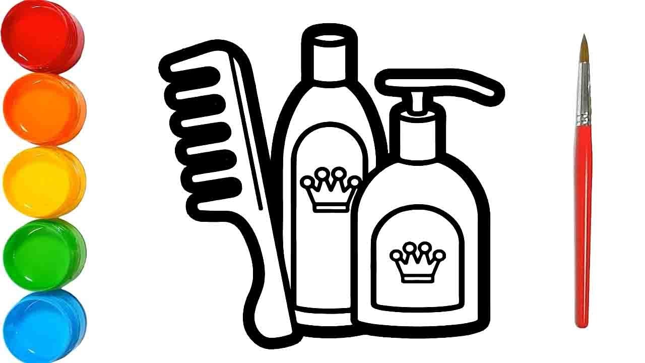 Drawing Hairdressing Tools Painting and Coloring Minutes with These ...