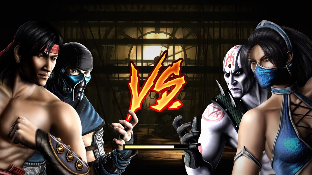 Mortal Kombat - LIU KANG/SUB-ZERO - Tag Ladder - YouTube