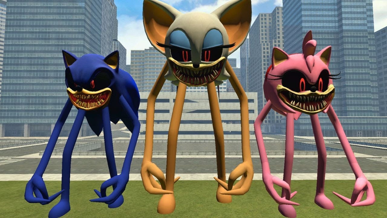 I BECOME NEW SLIVED SONIC SMILEY'S vs AMY EXE SMILEY'S vs ROUGE SONIC ...