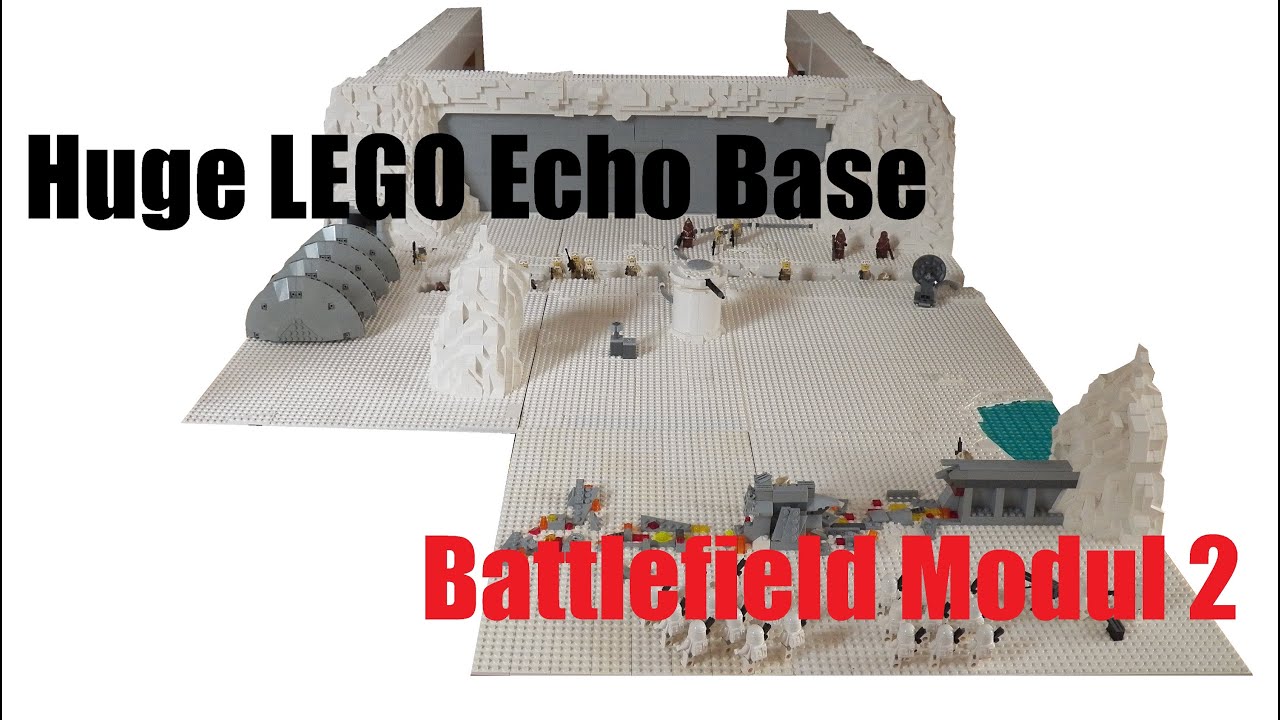 Huge LEGO Hoth Echo Base - Battlefield Modul 2 [HD] - YouTube