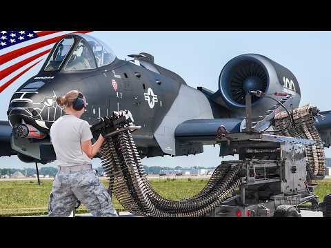 A-10 Ammo Loading – Feeding the Massive GAU-8 Avenger 30mm Cannon from the Ground Crews
