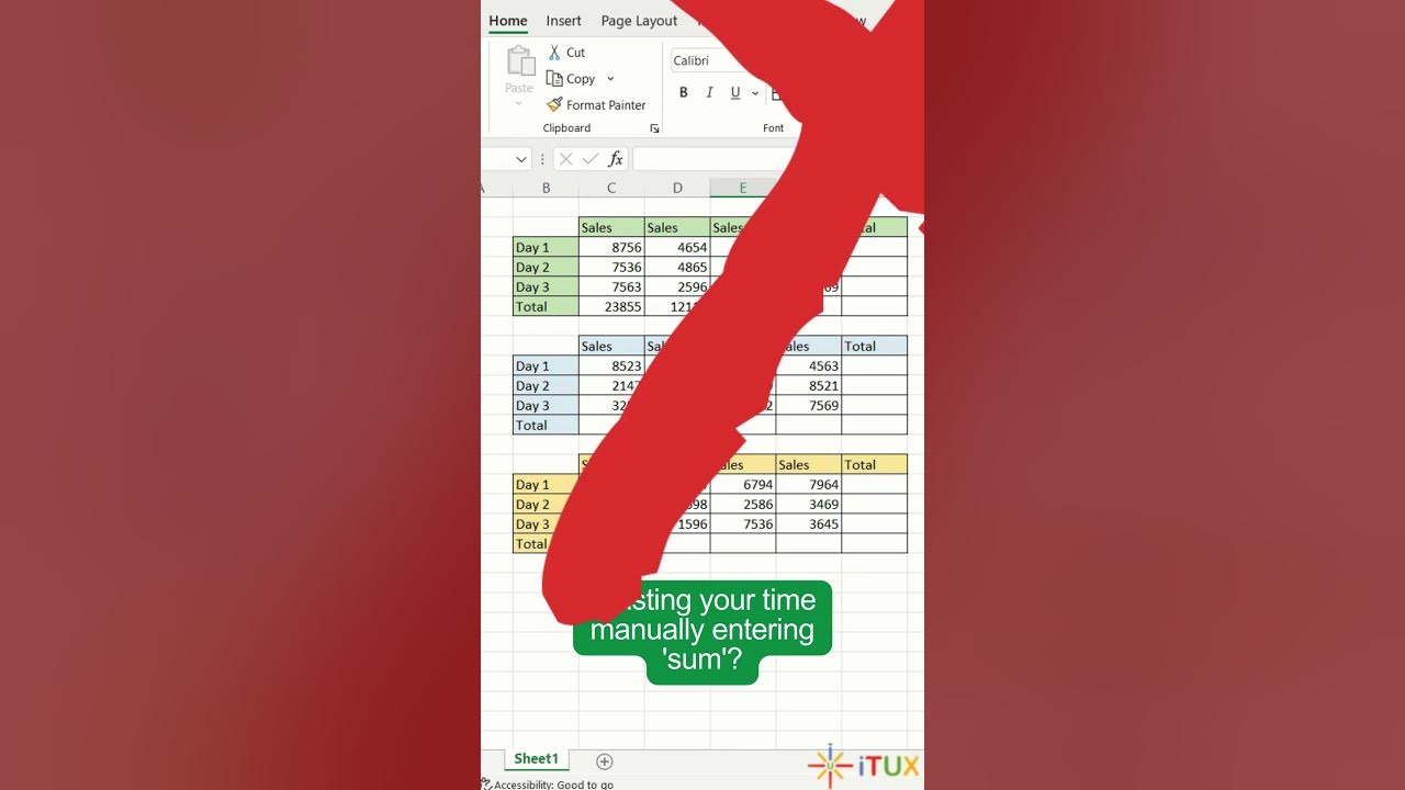 Autosum In Excel Exceltricks Exceltips Viral Shorts Trending Itux Shortsyoutube Excel
