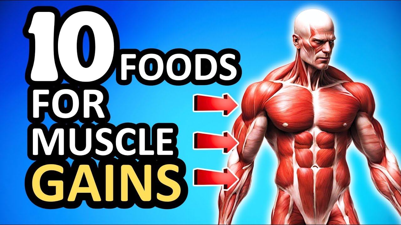 10 Best Foods For Muscle Building and Strength - YouTube