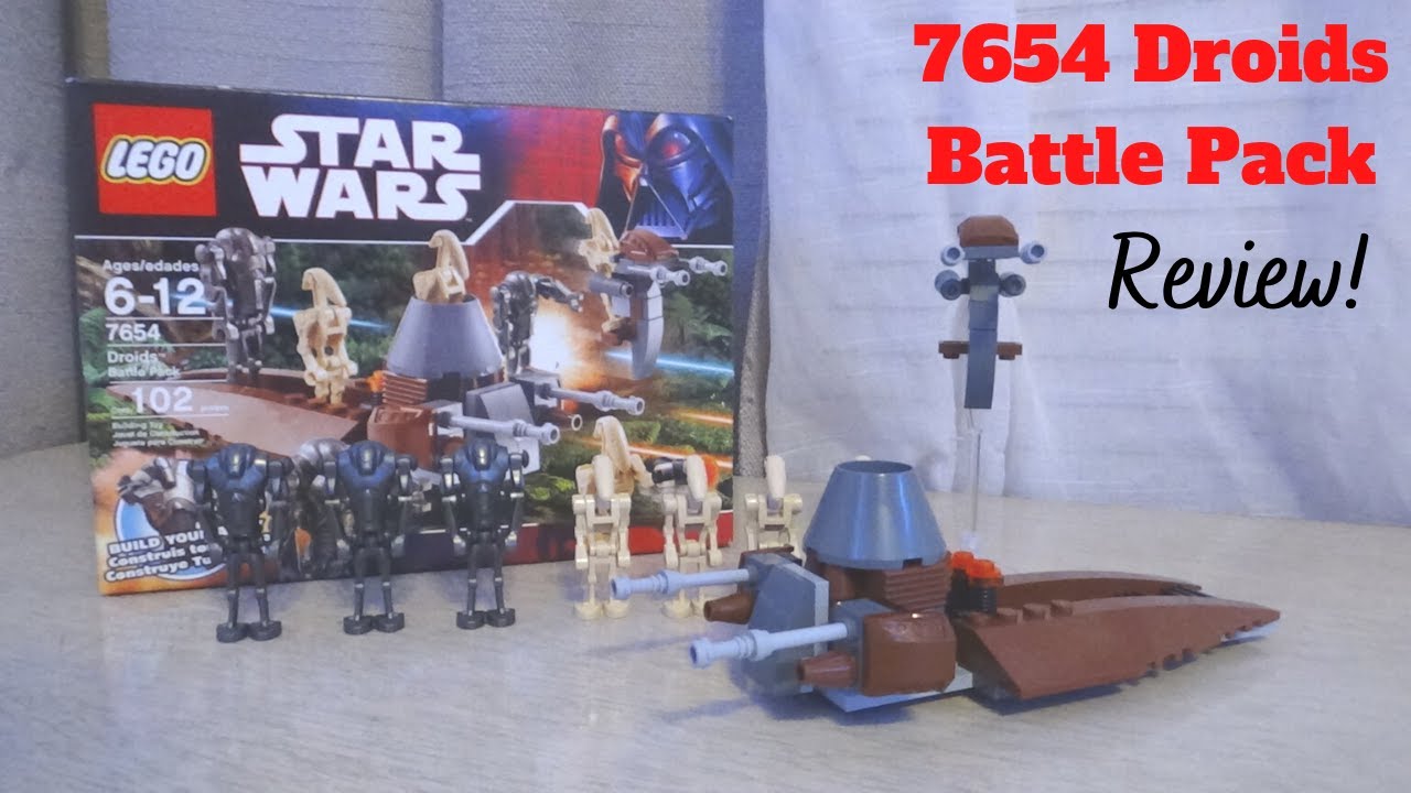 Lego Star Wars Review | 7654 Droids Battle Pack (2007) - YouTube