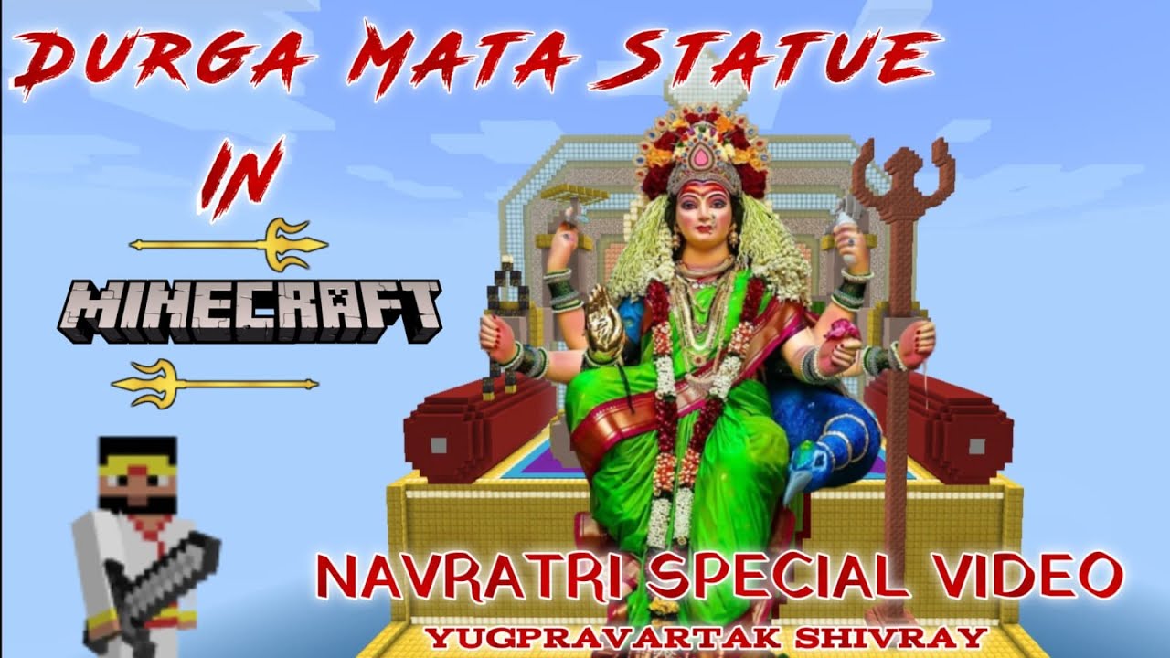 Durga Mata Statue In Minecraft | Mata Rani Statue | Navratri Special ...