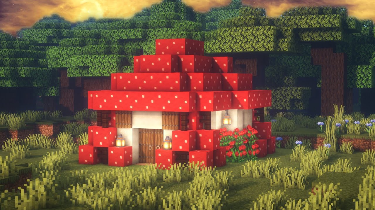 Minecraft | Ultimate Mushroom House Idea | How to Build a Mushroom ...