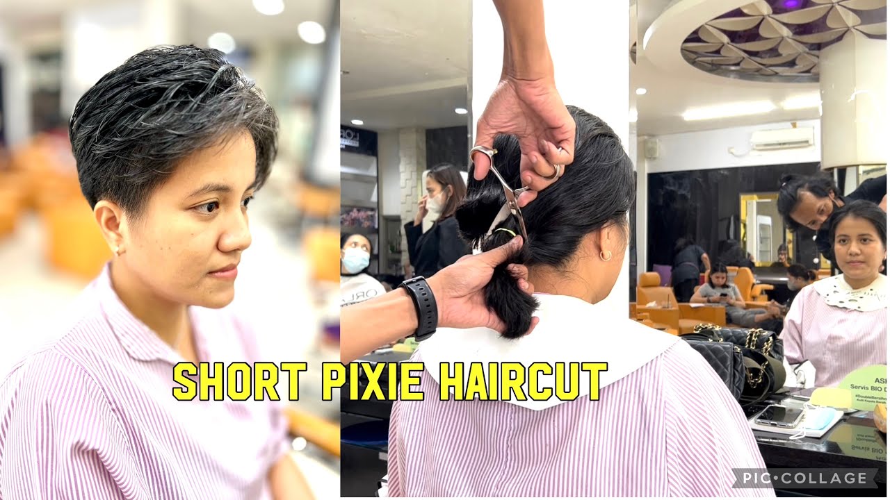 SUPERCUT | SHORT PIXIE HAIRCUT | Hair Transformation | Potong rambut ...
