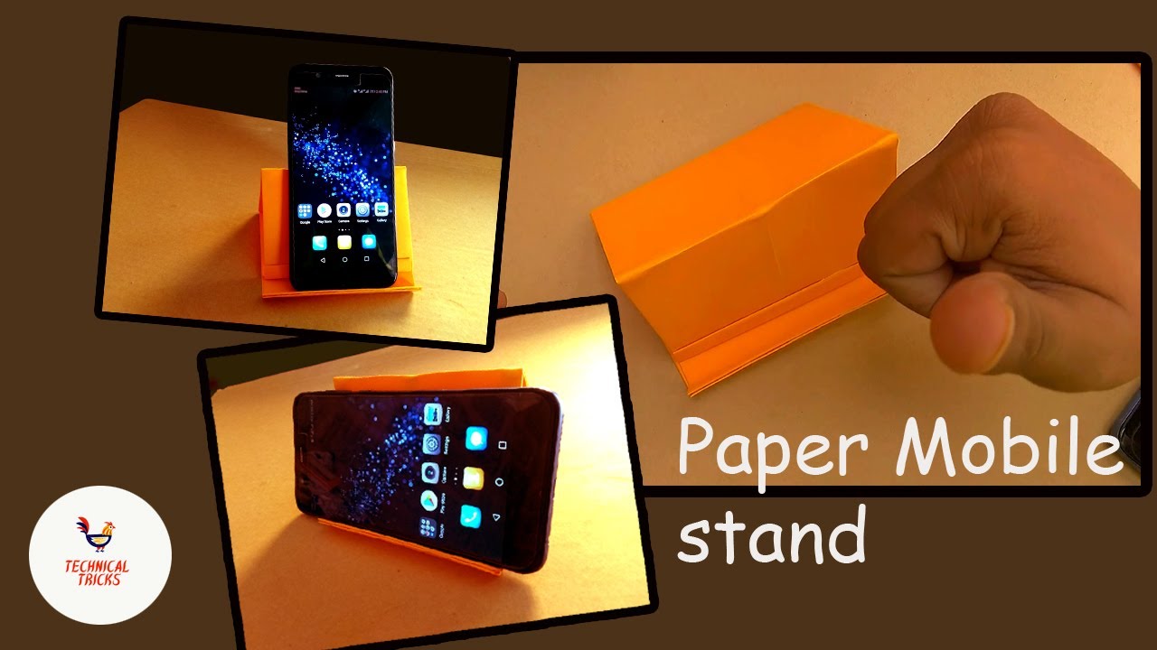 How To Make Paper Mobile Stand new tricks - YouTube