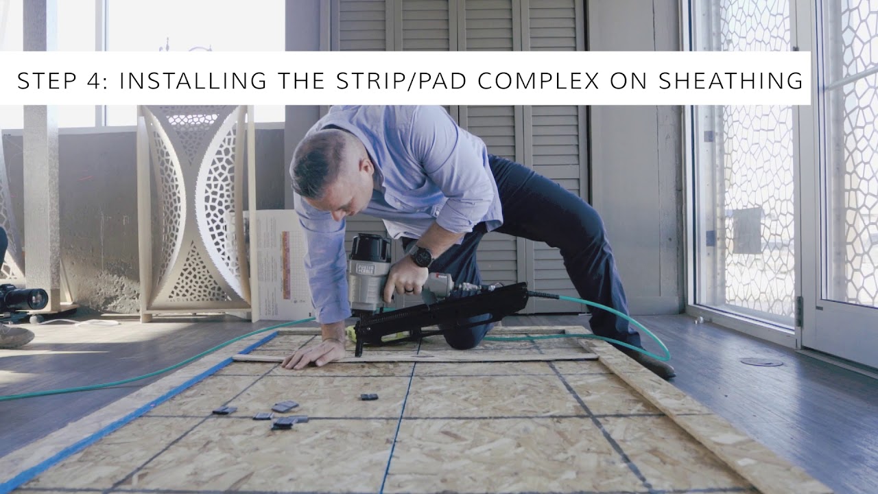 The STC Acoustic Sleeper: Installation Demo and Moisture Test - YouTube