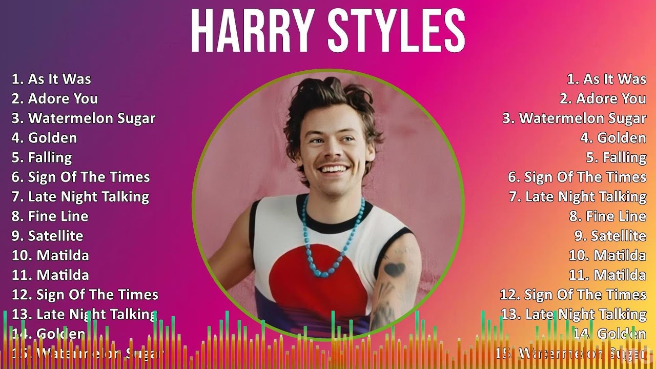 Harry Styles 2024 MIX Playlist - As It Was, Adore You, Watermelon Sugar ...