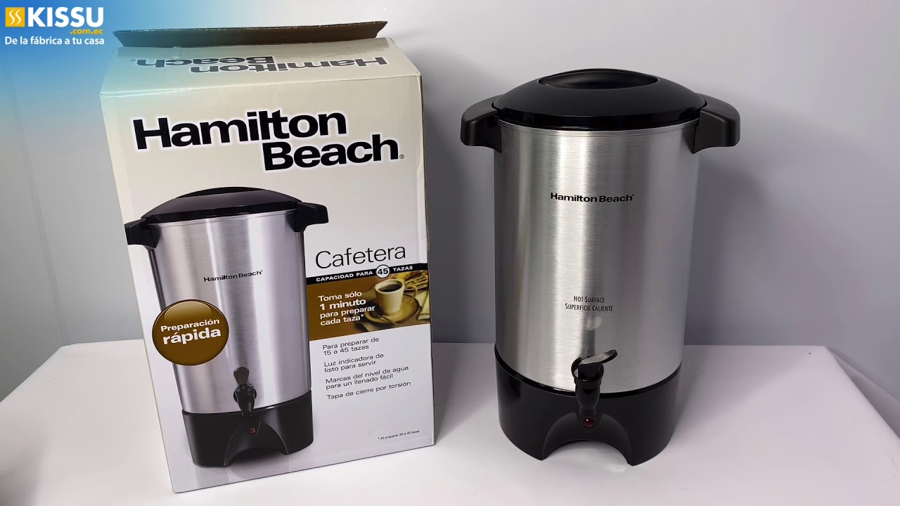 CAFETERA HAMILTON BEACH 45 TZ ACERO INOXIDABLE l 40515R - YouTube