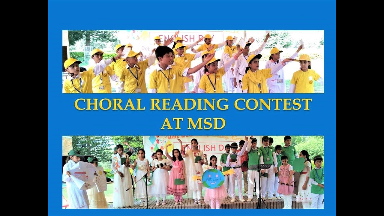 CHORAL READING CONTEST AT MSD | ENGLISH DAY 2022 | MOTHER EARTH | - YouTube