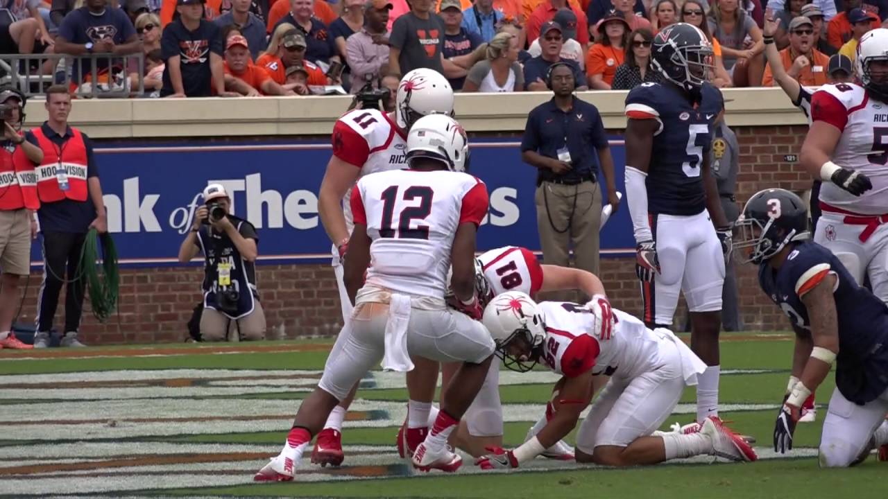 Spider Football Defeats UVA 37-20 - YouTube