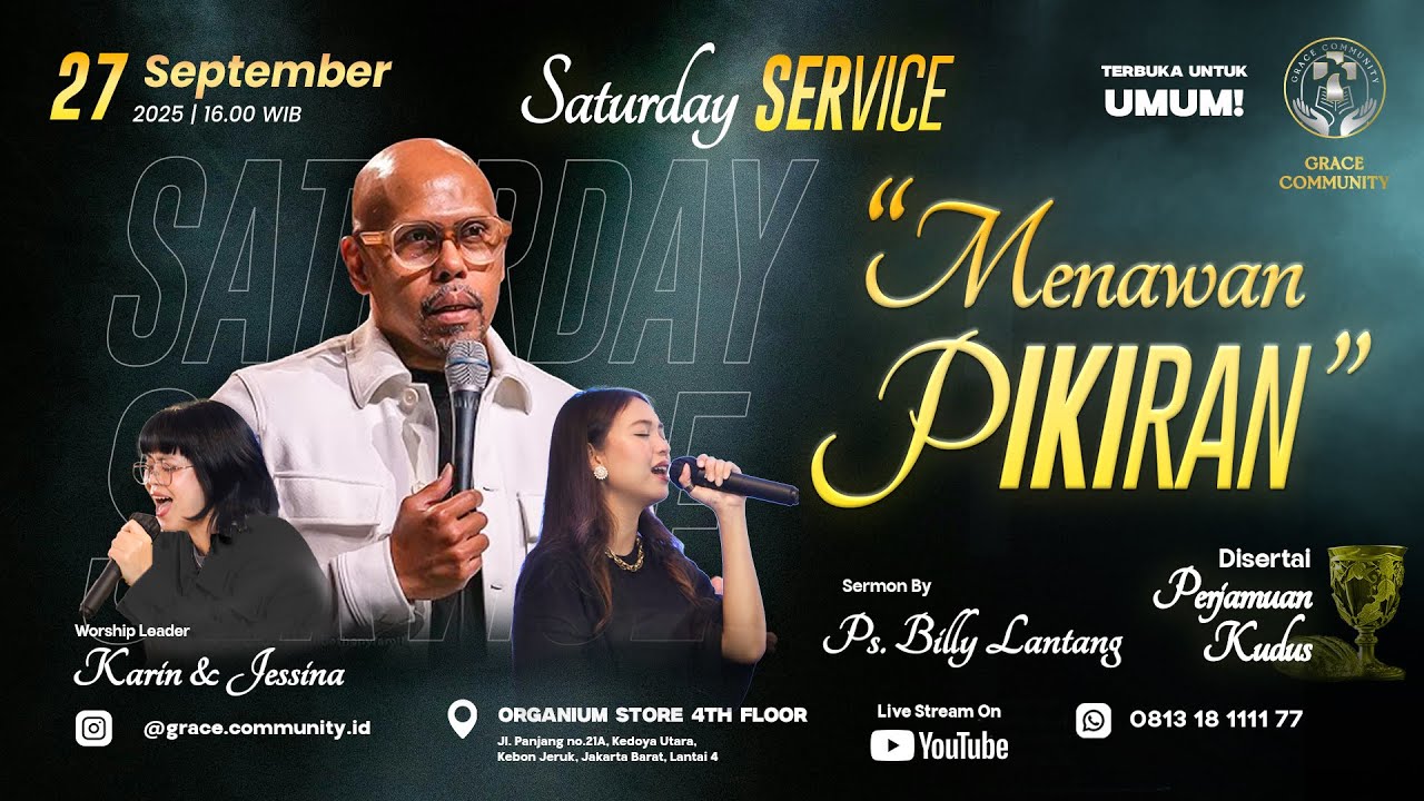 LIVESTREAMING🔴 "MENAWAN PIKIRAN" - Ps. Billy Lantang - 27 September ...