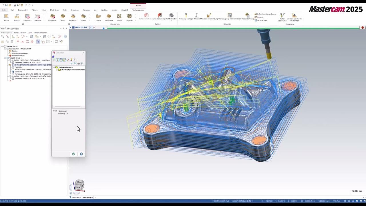 Mastercam 2025 | Einheitliche Tiefenzustellungen für „3D Dynamisches Schruppen“ - YouTube