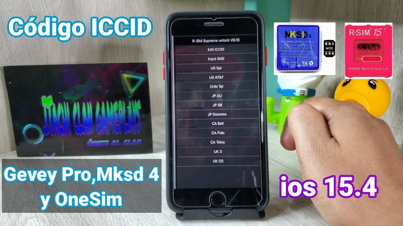 Nuevo Código ICCID Para R-Sim Liberacion Iphone One Sim,Gevey Pro y ...