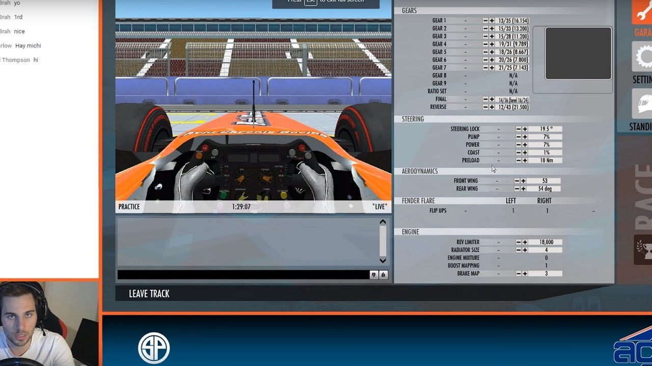 rFactor 2 | Setup Guide | Differential Settings on a Formula One ...