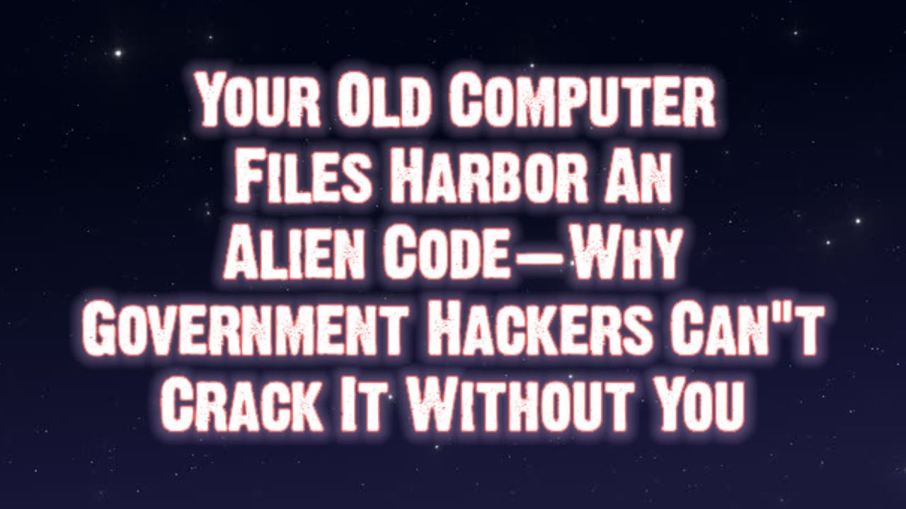 Your Old Computer Files Harbor An Alien Code... | Angels Messages - YouTube