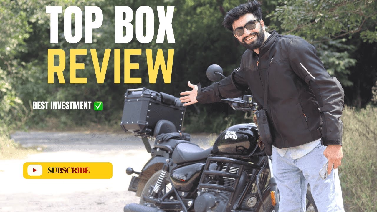Meteor 350 Top Box Fitting + Review | Perfect Setup for Long Rides ...